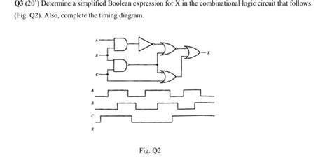 Solved Q3 20 Determine A Simplified Boolean Expression