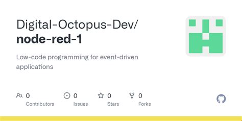 GitHub Digital Octopus Dev Node Red Low Code Programming For Event