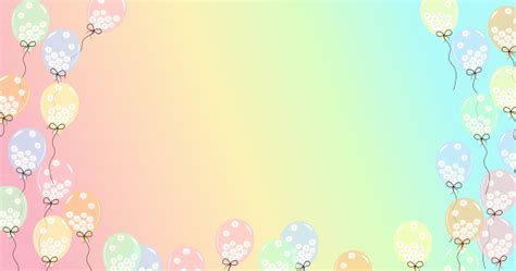 데이지로 가득한 다채로운 풍선이 있는 파스텔 무지개 배경 광고 웹 파티 휴일 생일 프로모션 카드 포스터 초대장 및 텍스트 공간을위한 템플릿 공휴일에 대한 스톡 벡터 아트 및