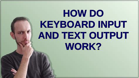 Unix How Do Keyboard Input And Text Output Work Youtube