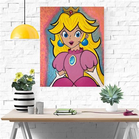 Princess Peach Print Etsy