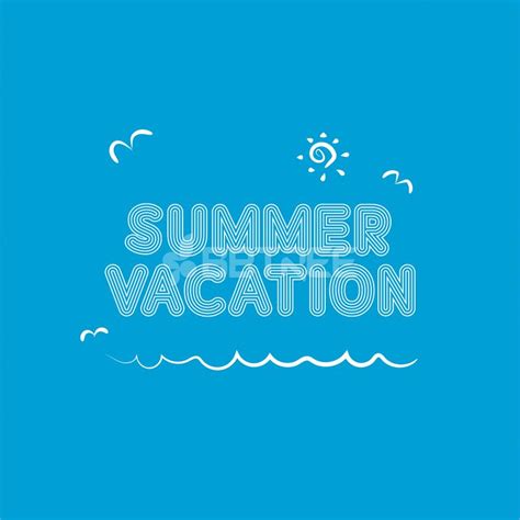 여름 휴가 텍스트 레이어드 디자인 예올 일러스트 여름 휴가 방학 여행 파란색 더운 썸머 베이케이션 글씨 텍스트 디자인 폰트그라피 레이어드 배경