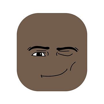 Roblox Smirk Face Sticker For Sale By Neos Clothing Redbubble
