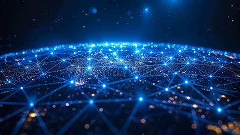 Global Digital Network Connecting The World Stock Illustration