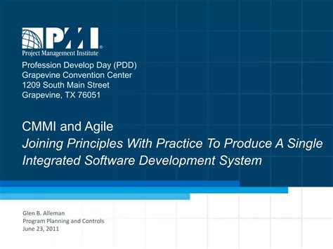 Cmmi And Agile Ppt