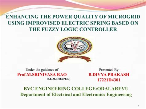 Electric Spring Ppt