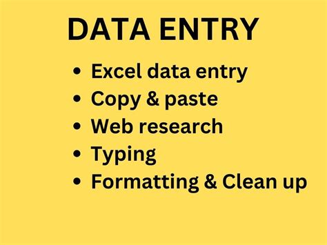 Accurate Data Entry Data Mining Copy Paste Typing And Web Research Upwork