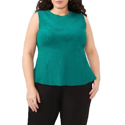Frugal Fridays Workwear Report Peplum Rib Tank