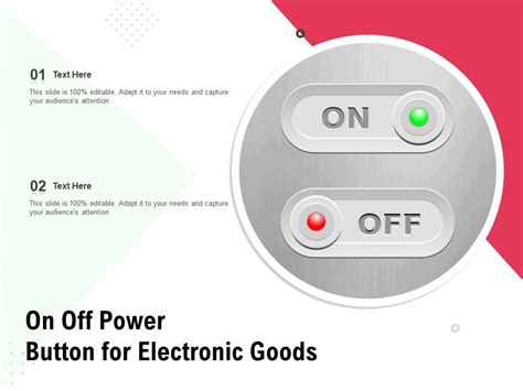 On Off Power Button For Electronic Goods Powerpoint Slides Diagrams Themes For Ppt