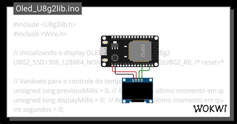 Exemplo Relógio em Millis Wokwi ESP32 STM32 Arduino Simulator