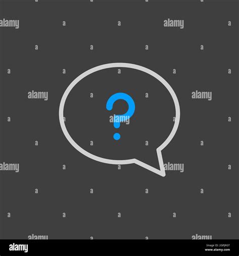 Speech Bubble With Question Mark Icon Stock Vector Image And Art Alamy