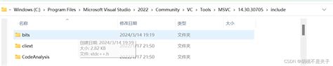 Vs2022 错误活动 E1696 无法打开 源 文件 “bitsstdch“解决办法c胡桃不是夹子 天启ai社区