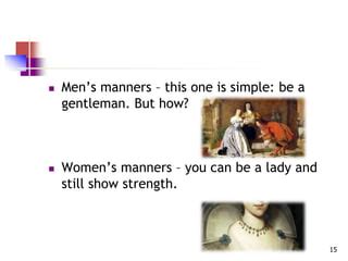 Etiquette And Manners Of Behavior PPTX Travel Preparation And Advice Travel