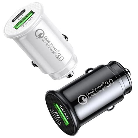 W Dual Usb Cars With Wireless Charging With Qc Type C Fast Charge Pd For Iphone Samsung