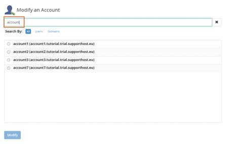 How To Modify A CPanel Account Reseller SupportHost