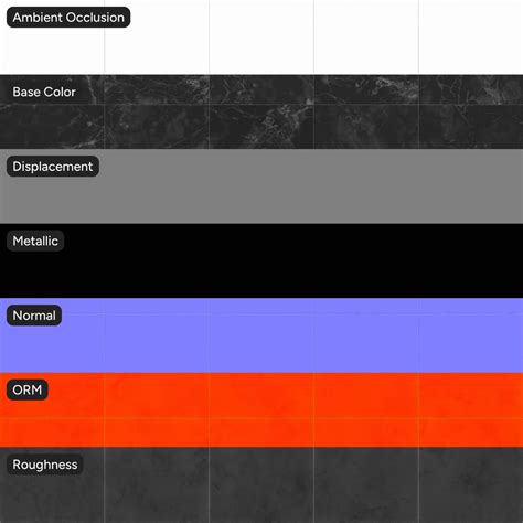 Square Marble Matte Tile Texture Storm Black Poliigon