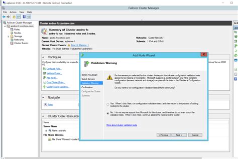 如何将新的节点添加到 Azure 虚拟机的 Windows 故障转移群集
