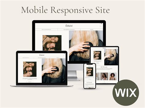 Wix Website Template Wix Template For Hairstylist Eyelash Wix Website Template Wellness Wix