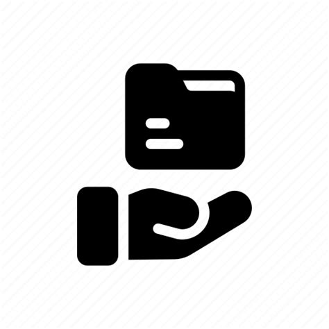 Folder Document Archive Hand Icon Download On Iconfinder