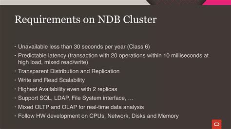 Ndb Cluster 80requirements Ppt