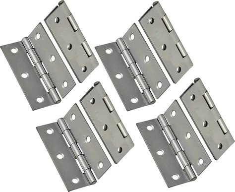 Butt Hinges Door Hinges 4 Pcs Small Cabinet Door Stainless Steel Miniature Mini Small Hinge 3