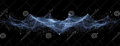 A Deep Blue Digital Backdrop Displaying An Intricate Web Of Linked