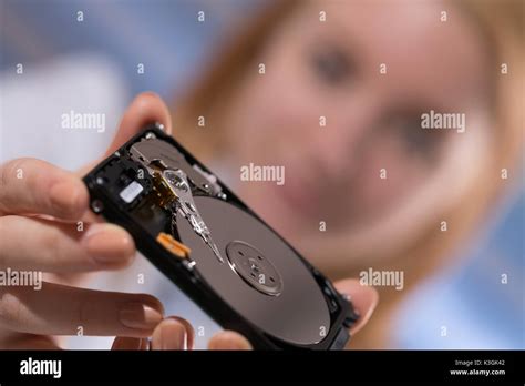 Open Hard Disk Stock Photo Alamy