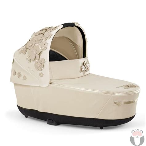 Cybex Кош за новородено Cybex Priam 4 E Priam Lux Simply Flowers Nude Beige Tediko Bg