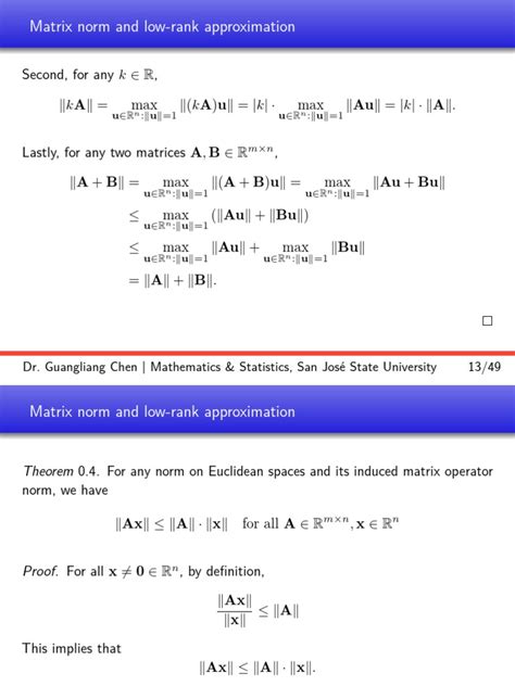Lec7matrixnorm Part2 Pdf Matrix Mathematics Mathematical Concepts