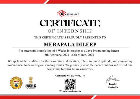 Motioncut Motioncut Internship Connections Javaprogramming Projects Merapala Dileep