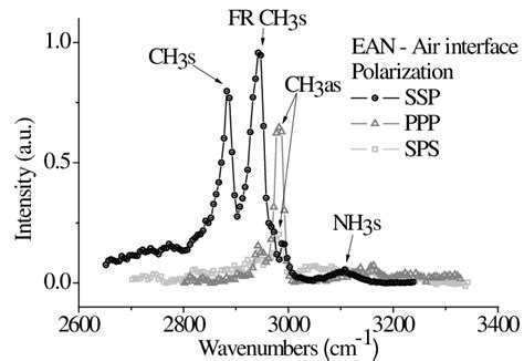 Ssp Ppp And Sps Polarization Spectra Of The Ean Air Interface The Download Scientific Diagram