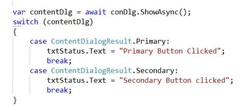 Contentdialog Universal Windows Program Part 1