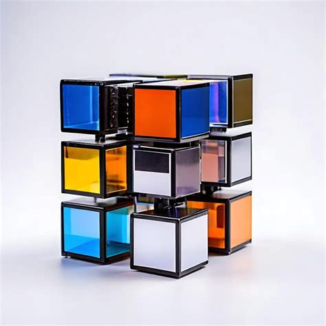 Modular Cube Rack For Customizable Storage Premium AI Generated Image