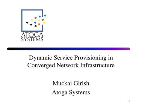 Ppt Dynamic Service Provisioning In Converged Network Infrastructure