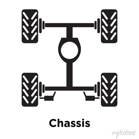 Chassis Icon Vector Sign And Symbol Isolated On White Background