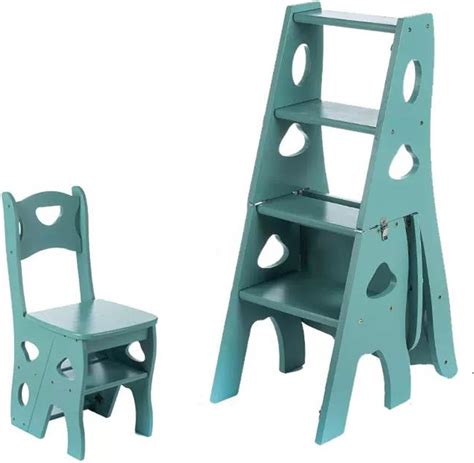 Step Ladder 4 Tier Folding Step Ladder Convertible Multi Functional 3 In 1 Wood