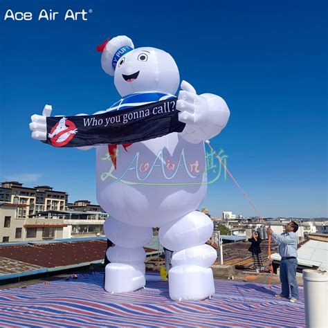 Outdoor Inflatable Cartoon Character Inflatable Ghostbuster Stay Puft