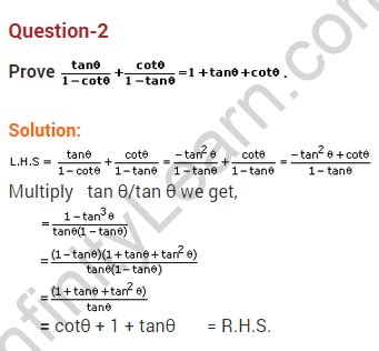 Introduction To Trigonometry Class Extra Questions Maths Chapter