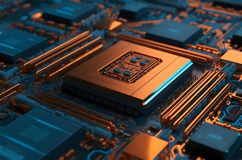 Premium Photo Closeup View Of A Modern Gpu Card With Circuit And
