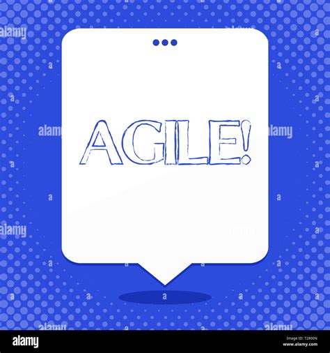Word Writing Text Agile Business Photo Showcasing Develop An Agility Towards Technological
