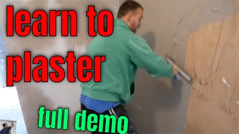 How To Plaster A Wall Skim Coat Plastering Skimming Plastering Tutorial Youtube