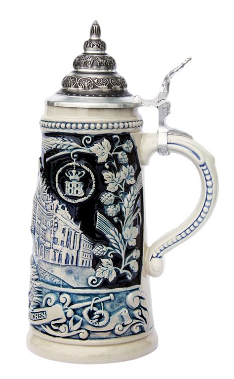Hofbrauhaus Munich Brewery Beer Stein Cobalt