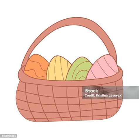 바구니 당근 Dacha 집 정원 토끼 토끼 부활절 달걀 사냥 휴일 벡터 그림 0명에 대한 스톡 벡터 아트 및 기타 이미지 0명 건강한 식생활 계절 Istock