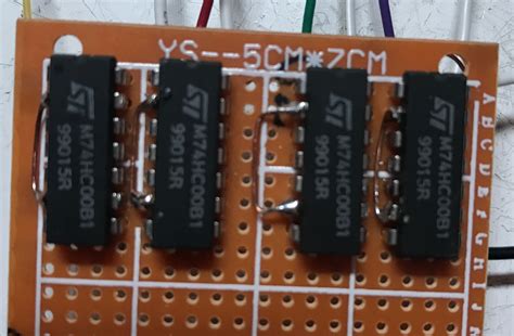 Building A 4 Bit Shift Register From 7400 Nand Gates For Gpio Output Port Expansion On A Raspberry