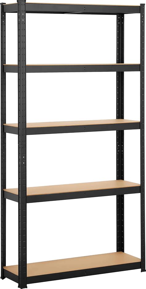 Yaheetech Étagère De Rangement 180 X 90 X 30 Cm Étagère Garage à 5 Niveaux Avec Cadre En Métal