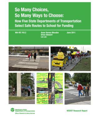 Fillable Online Wsdot Wa So Many Choices So Many Ways To Choose How Five WSDOT Wsdot