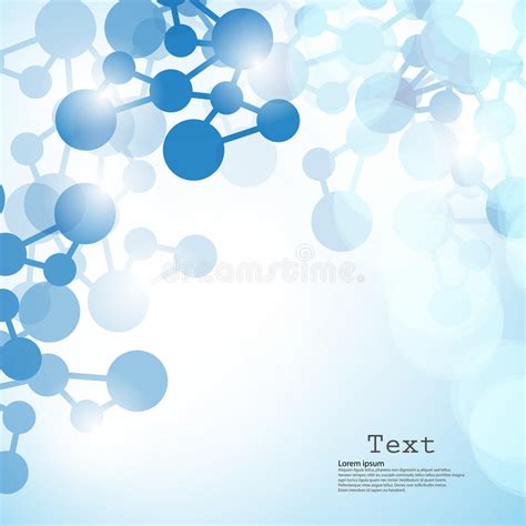 Abstract Background Vector Illustration Structure Of The Molecule Stock Vector Illustration Of