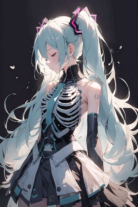 Hatsune Miku Vocaloid Generated By B Aibooru