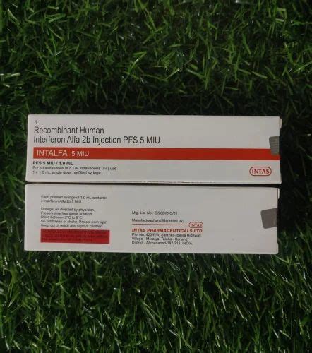 Recombinant Human Interferon Alfa 2b Injection Intalfa 5miu At ₹ 916