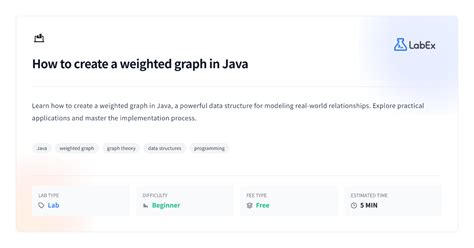 How To Create A Weighted Graph In Java Labex